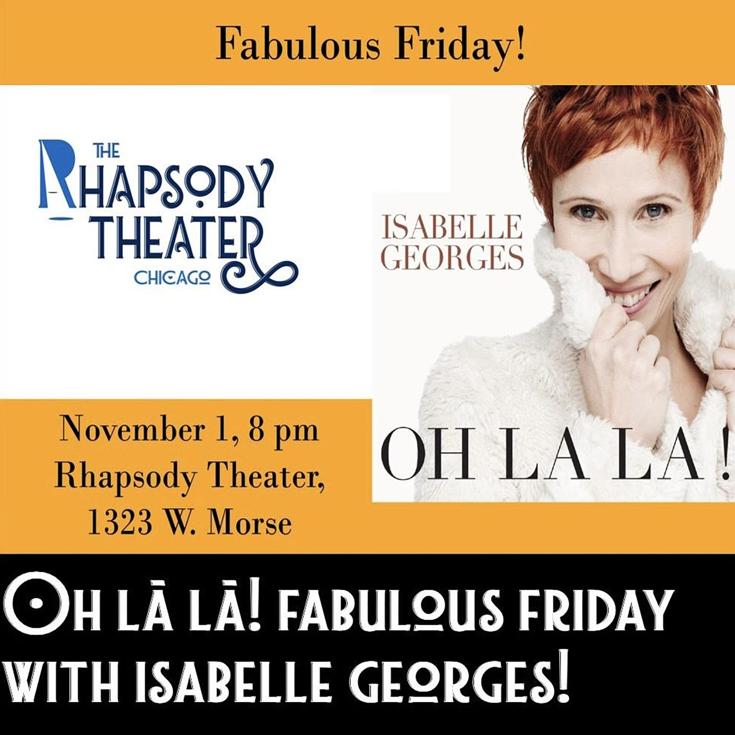 Isabelle Georges in concert in Chicago
